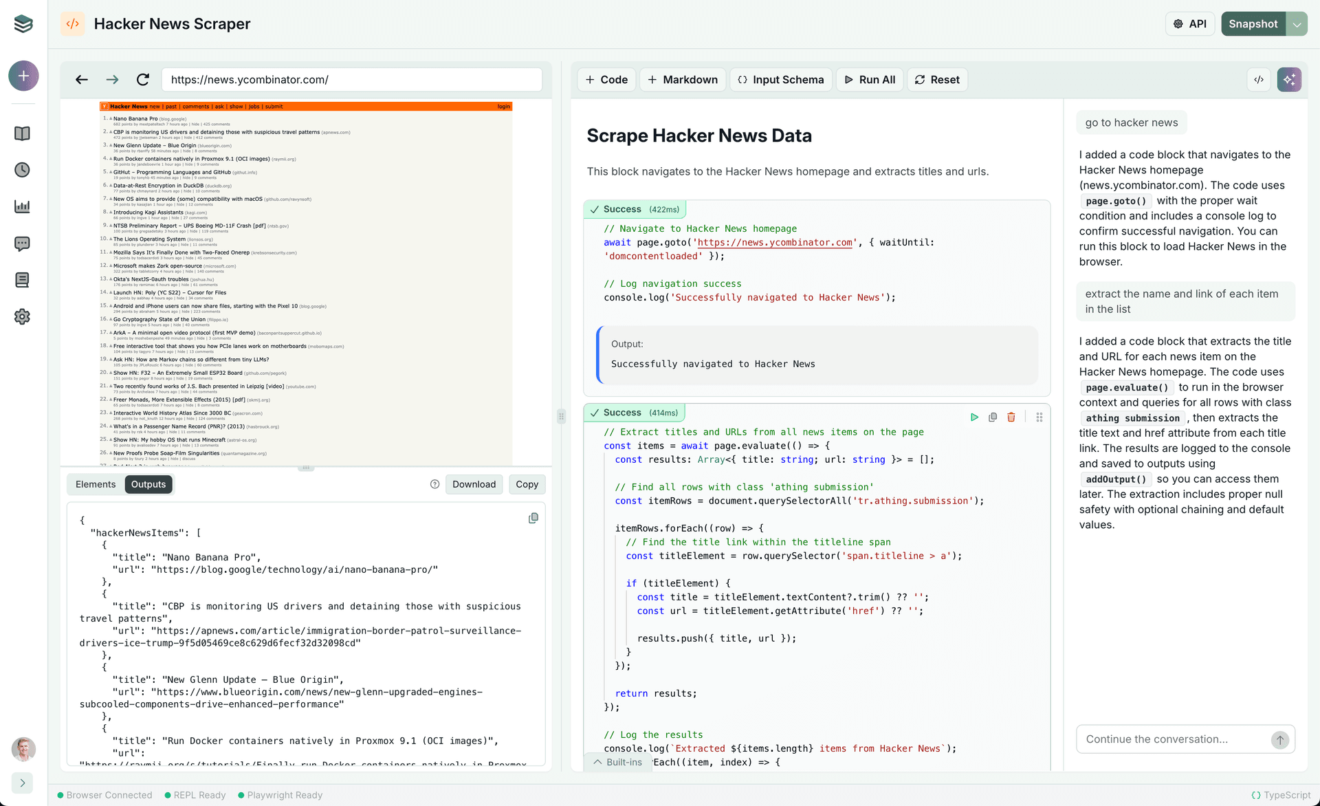 BrowserBook | The Browser Automation IDE